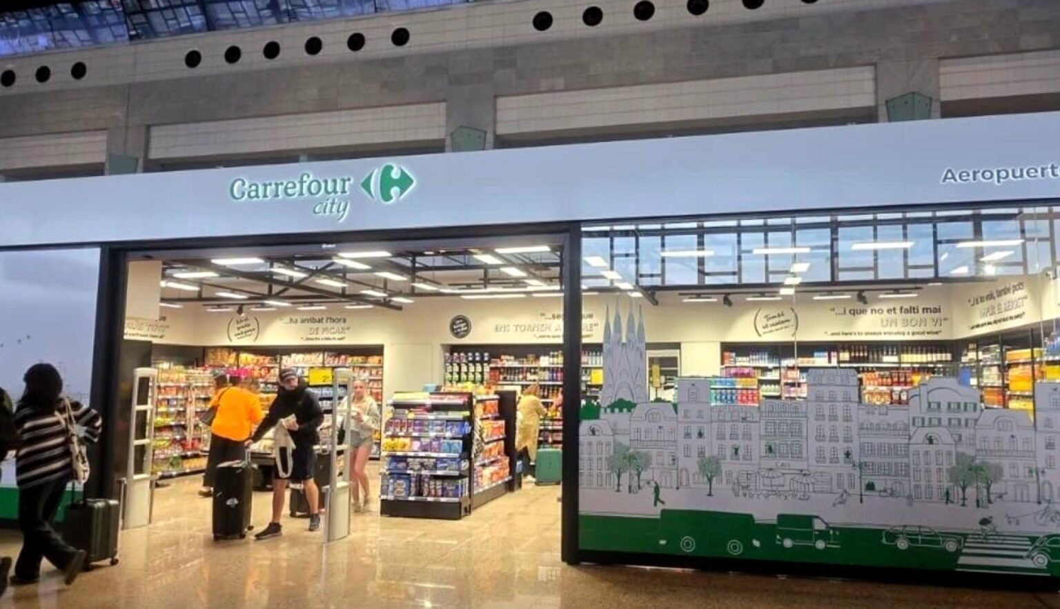 Carrefour opens its first store at a Spanish airport betting on the ...